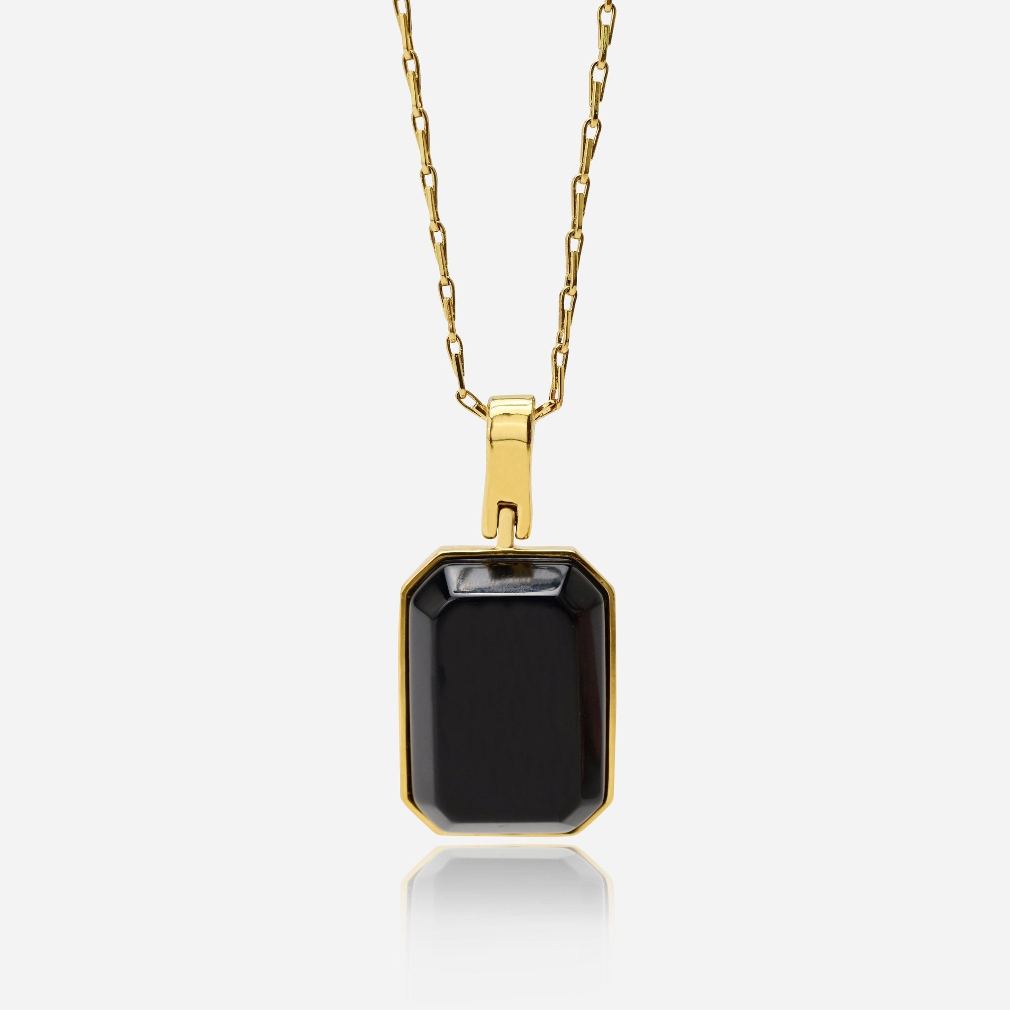 Marique Vintage Agate Necklace in Gold - Timeless Elegance – Voisson