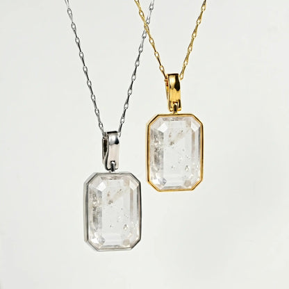 Marique French Vintage Necklace - Gold Natural Stone – Voisson