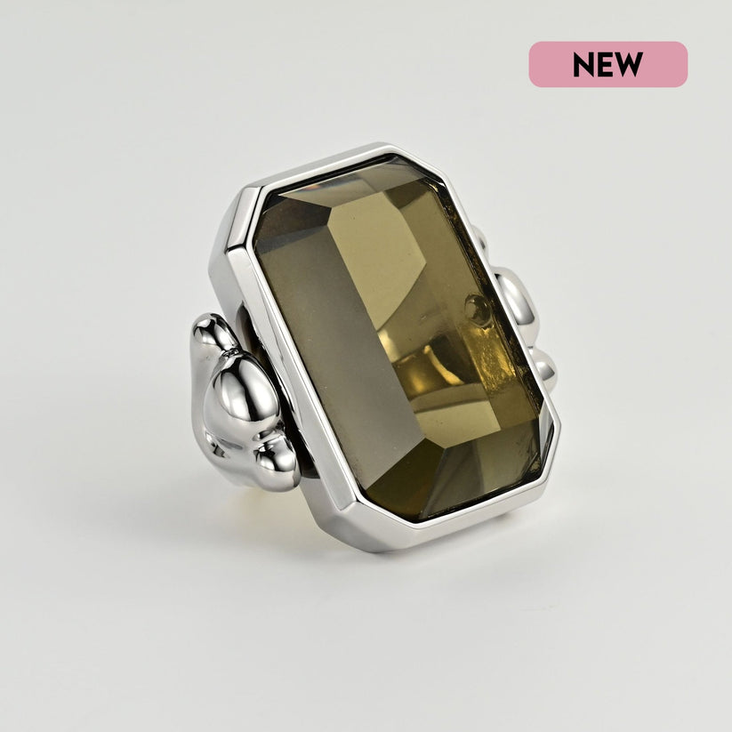 Marique French Vintage Natural Stone Crystal Ring – Voisson