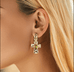 Theodora’s Treasure Retro Cross Crystal Earrings – Voisson